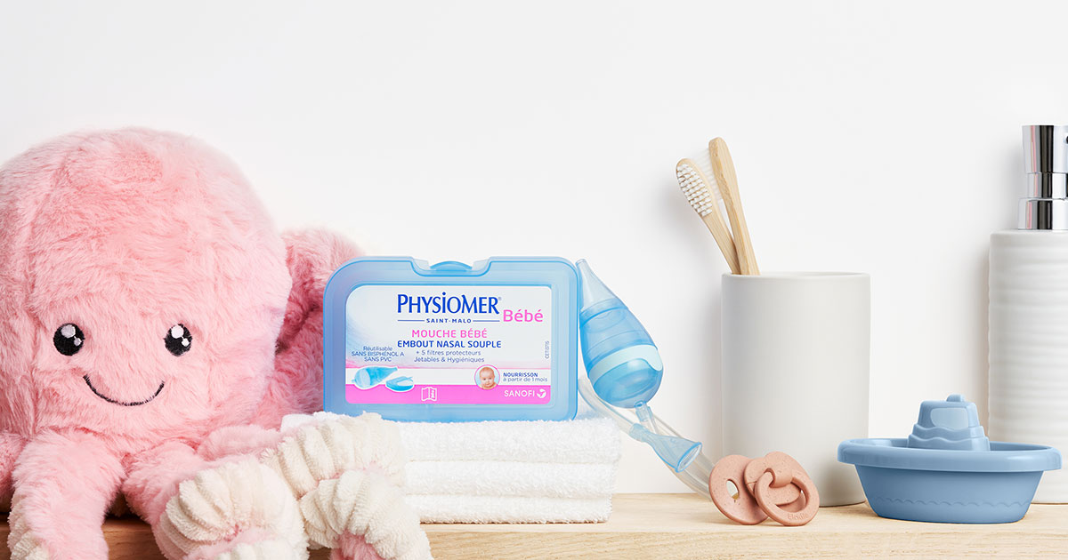 Mouche bébé & lavage de nez bébé : Mouche bébé Physiomer® | Physiomer